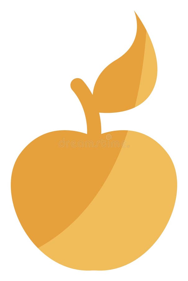 Orange apple, icon icon stock vector. Illustration of tropical - 259788182