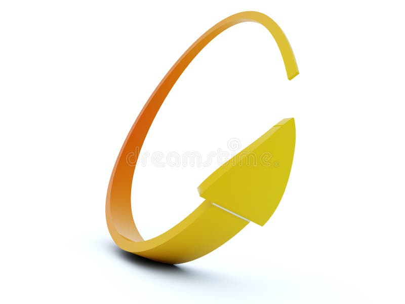 Orange arrow stock illustration. Illustration of clip - 10582770