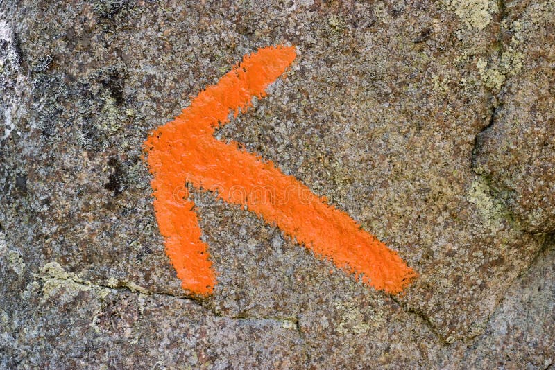 Orange arrow stock image. Image of orange, chart, colorful - 12410919