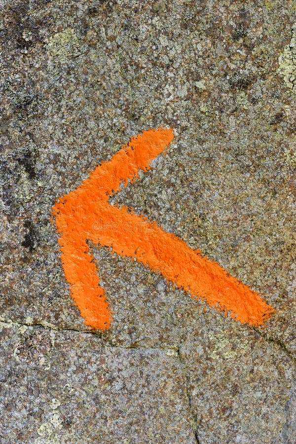 Orange arrow stock photo. Image of paint, colorful, colour - 29117516