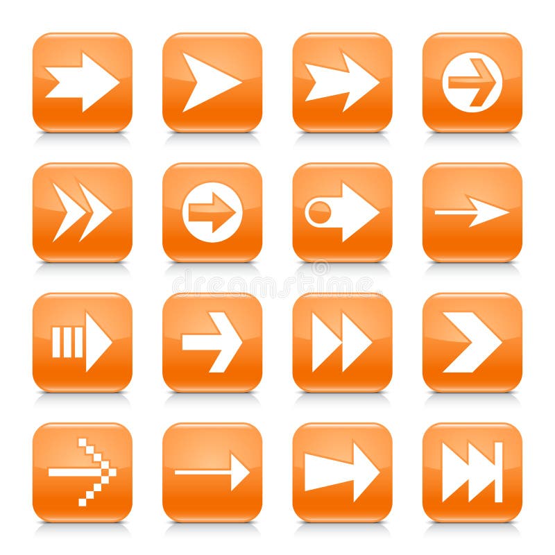 Orange Arrow Icon Png