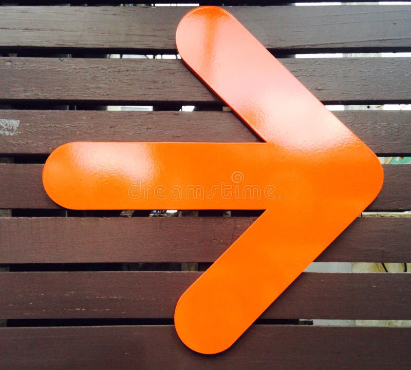 Orange arrow stock photo. Image of design, decor, nature - 46798840
