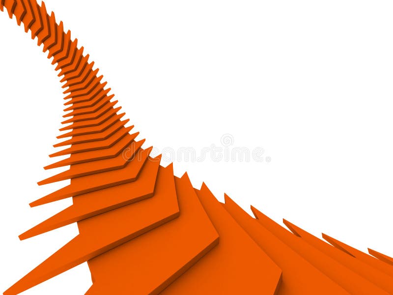 Orange arrows stock illustration. Illustration of decorative - 1890948