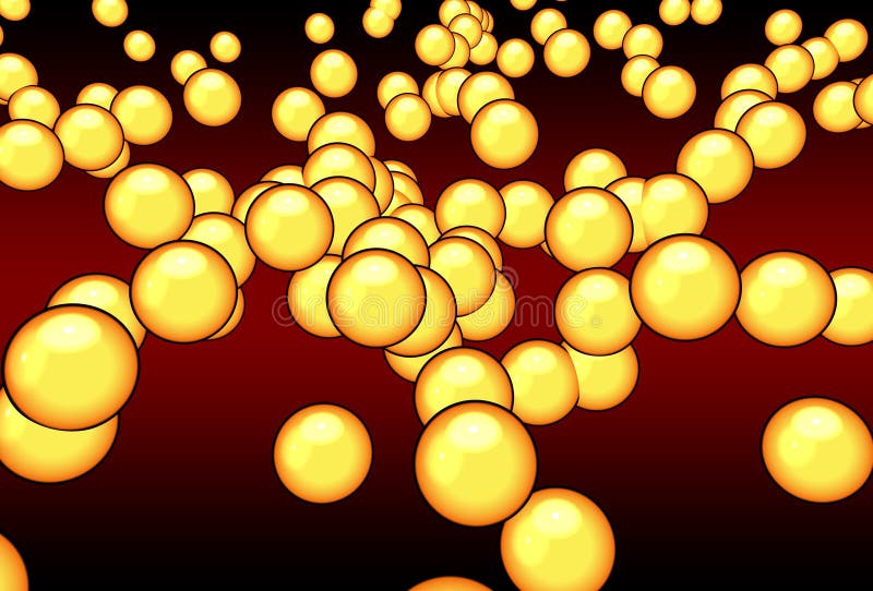 Molecule Chemistry Atoms Background Stock Illustration - Illustration ...
