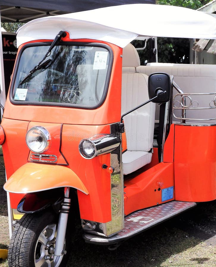 Orange Auto-Rickshaw stock image. Image of canvas, tourist - 102622969