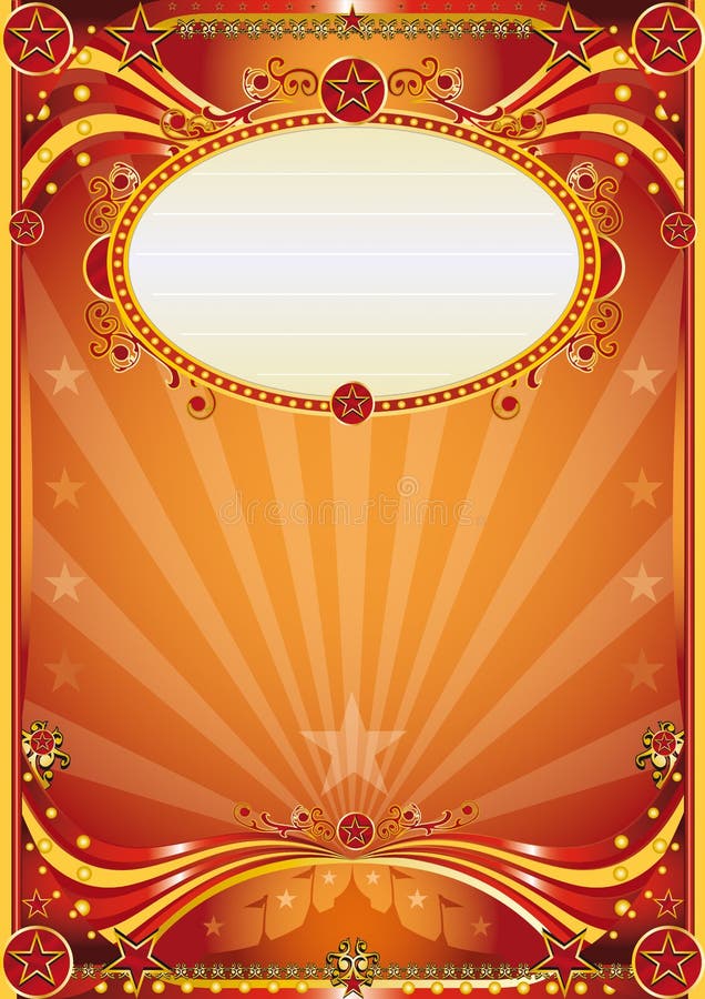 Orange circus retro stock vector. Illustration of marquee - 44703560