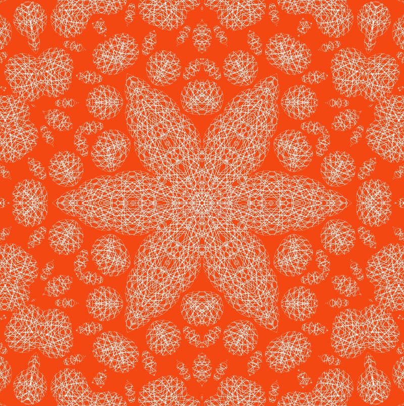 Abstract Orange Background with Pattern Stock Illustration ...