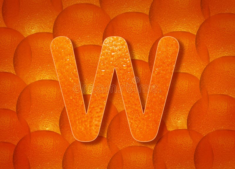 Orange Background with Alphabetic Letters a To Z and Numbers 1 To 0 ...
