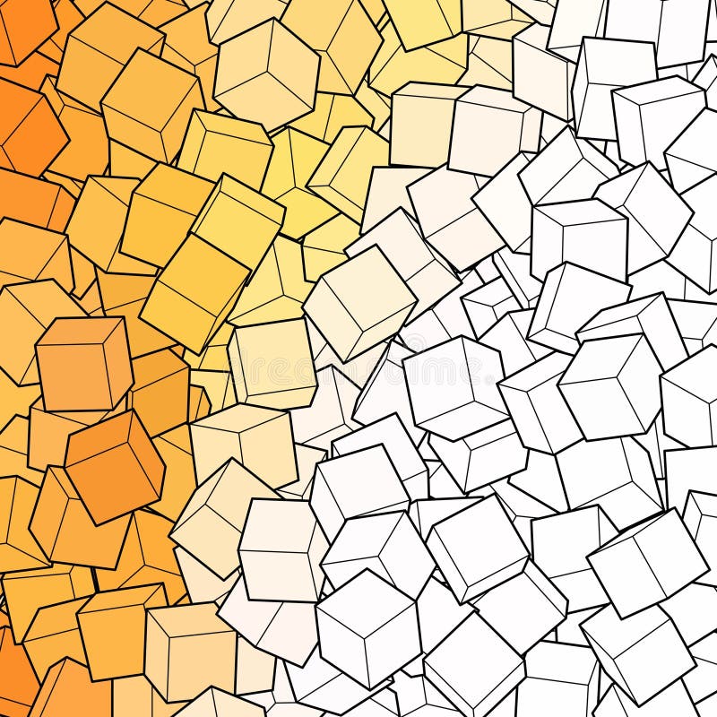 Orange Background from Cubes. Design Element. Presentation Template ...