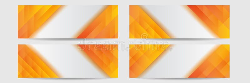 Orange Background Design Banner Vector Illustration Stock Illustration ...