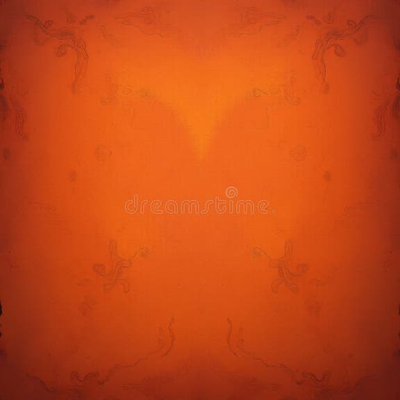 Orange Background with Faint Patterns Stock Illustration - Illustration ...