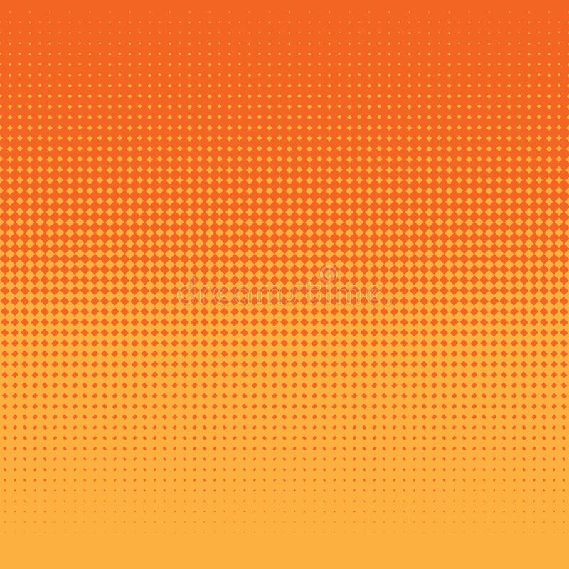 Orange Background with Halftone Effect. Vector Illustration Stock ...