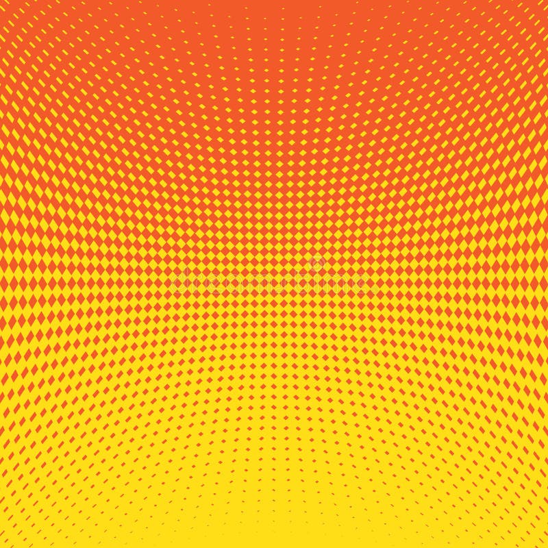 Orange Background with Halftone Effect. Vector Illustration Stock ...