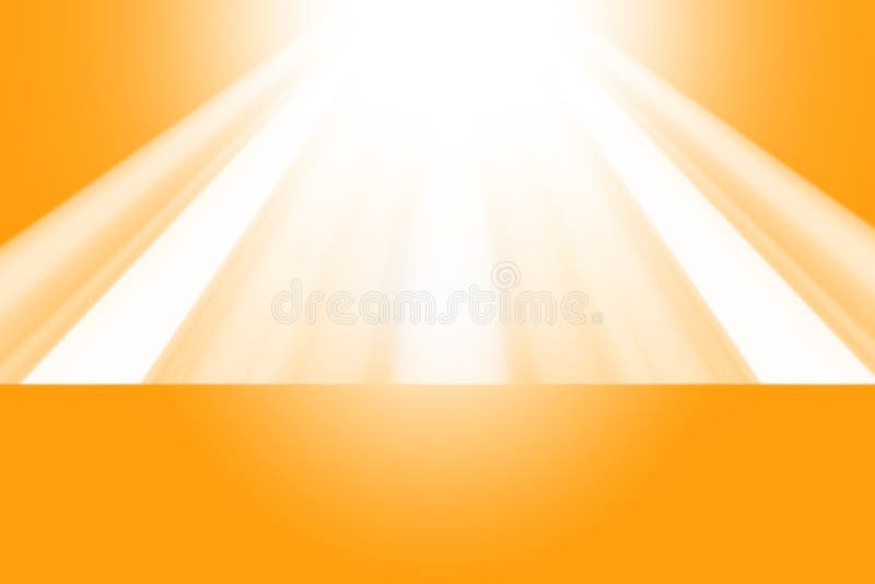 Orange Background and the Light Shining Stock Illustration ...