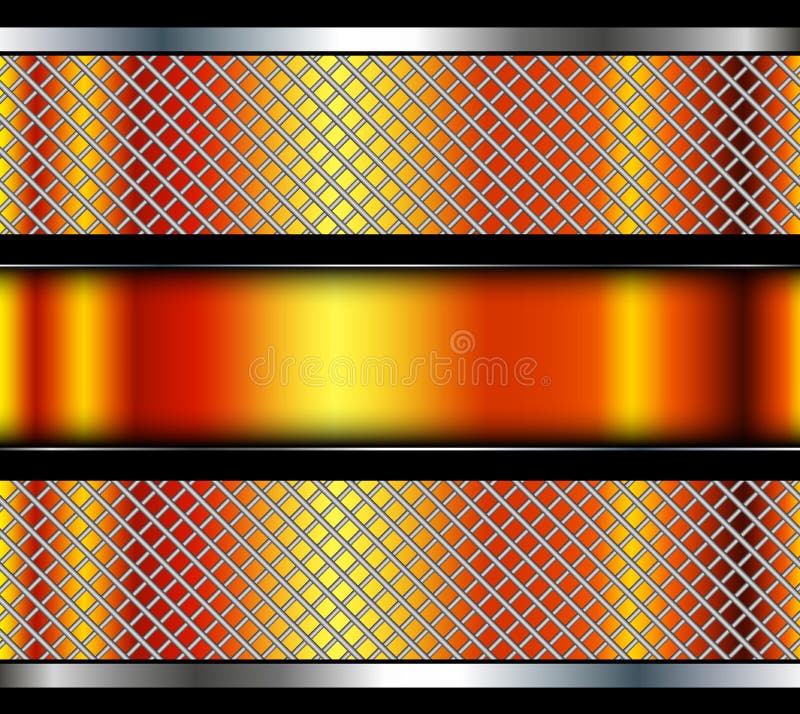 Orange background metallic stock vector. Illustration of metallic ...