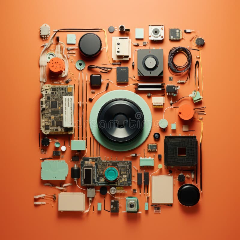 Electronic Components Orange Stock Illustrations – 168 Electronic ...