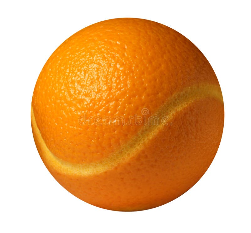 Orange ball stock photo. Image of activity, ball, isolated - 13697002