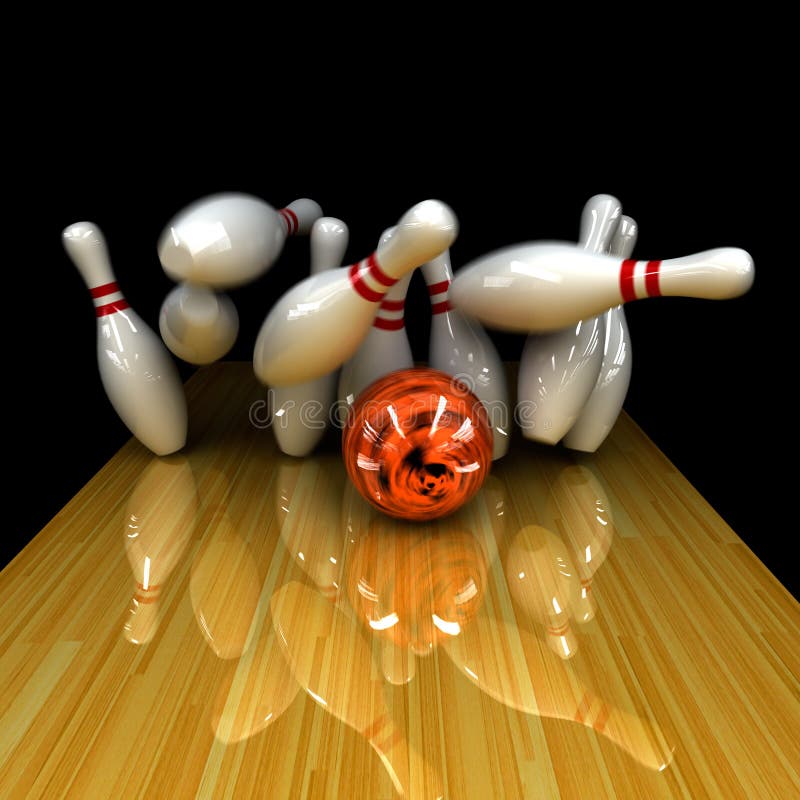 Bowling ball strike stock vector. Illustration of concepts - 22274838