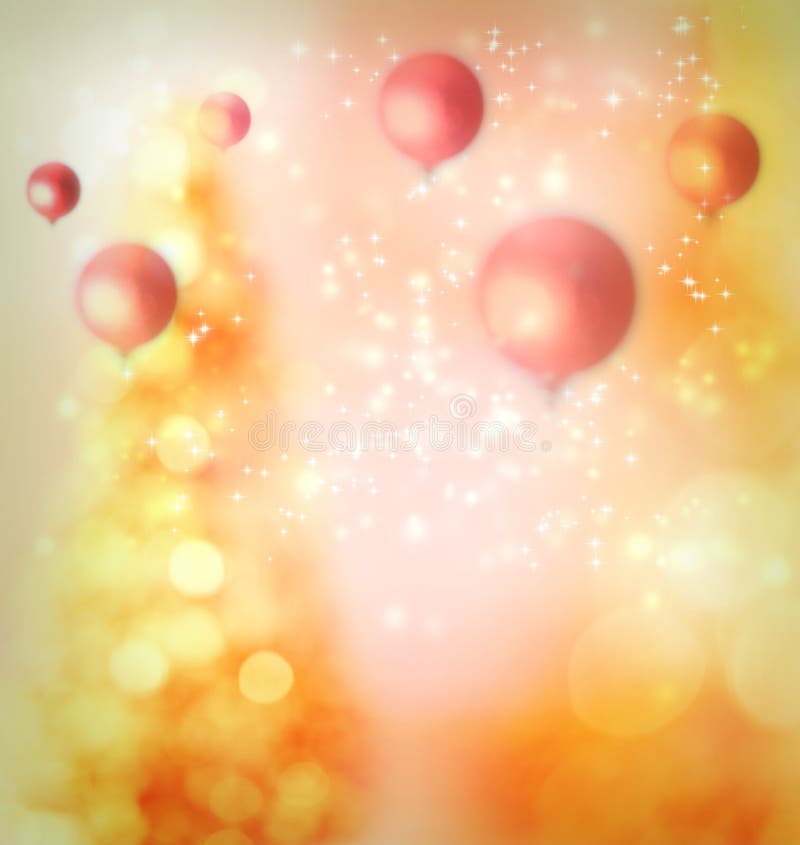 Orange balloons background stock illustration. Illustration of light ...