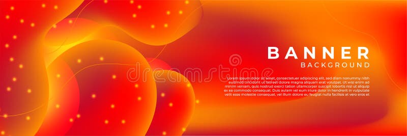 Red Orange Banner Background. Vector Abstract Graphic Design Banner ...