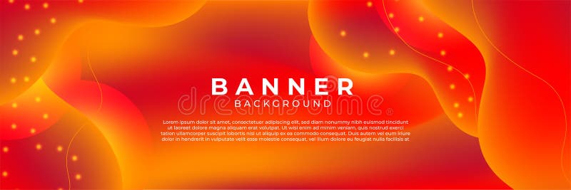 Orange banner background stock illustration. Illustration of ...