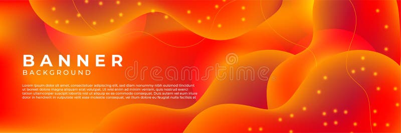 Orange banner background stock illustration. Illustration of colourful ...