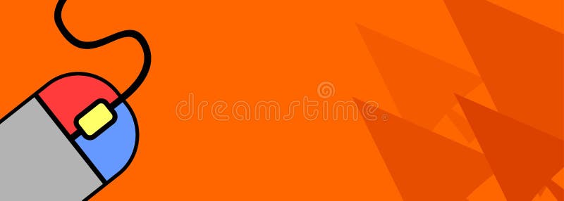 Orange banner web stock vector. Illustration of vector - 259538397