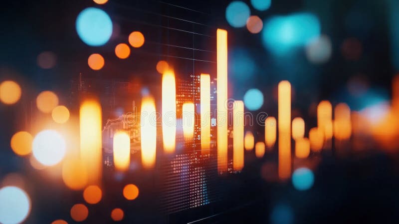 Trade Technology, and Data Analysis. Big a Bar Chart Growing Abstract ...