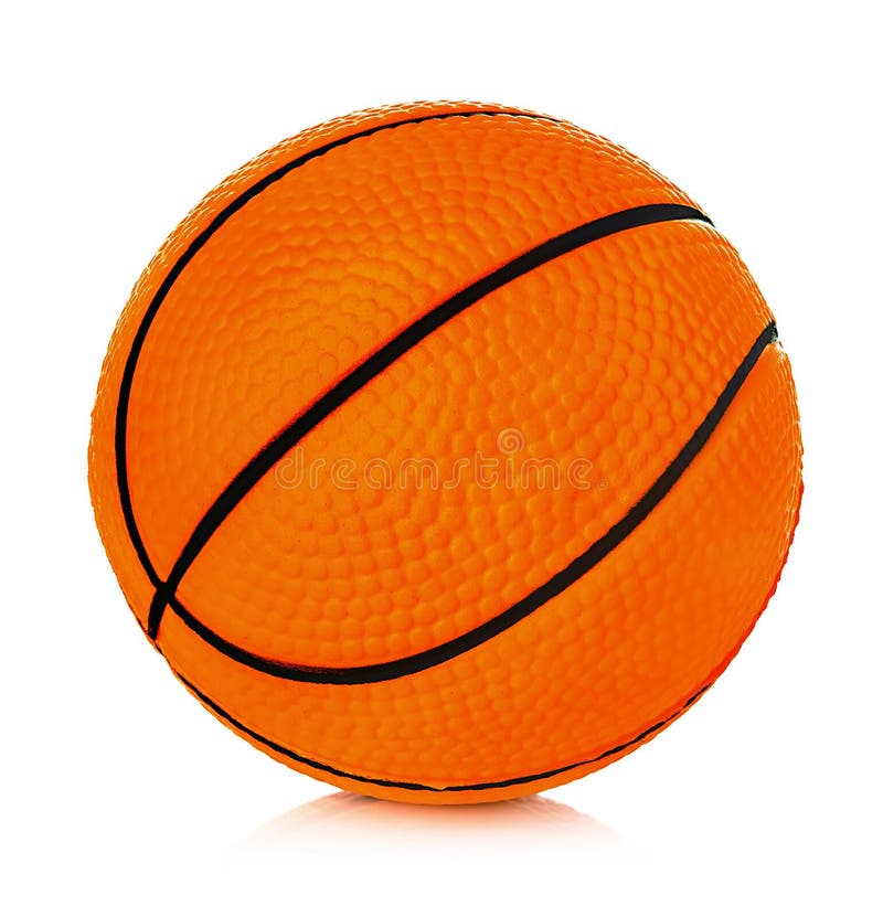 Orange Basket Ball Close-up Isolated on a White Background Stock Photo ...