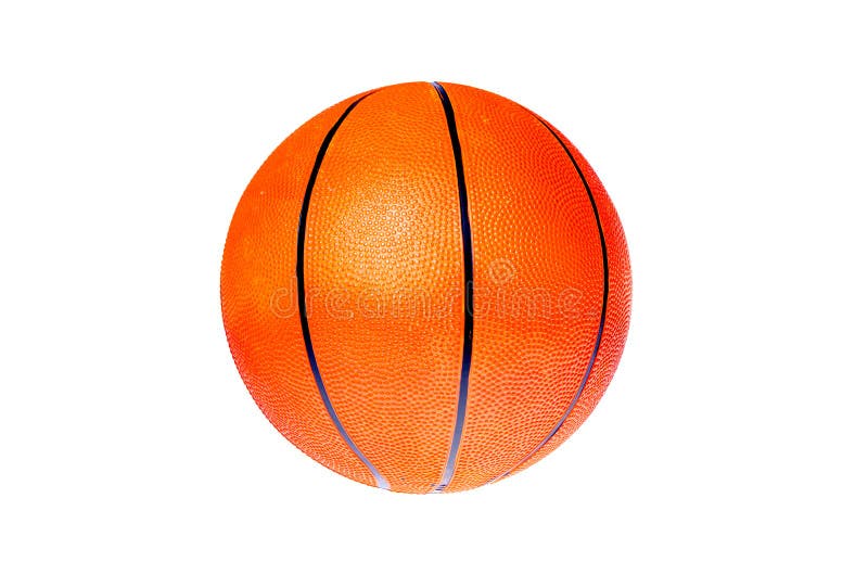 Orange Basketball Ball on a White Background Stock Image - Image of ...