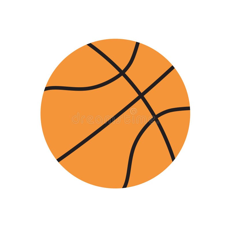 Orange basketball icon stock vector. Illustration of ball - 143811023
