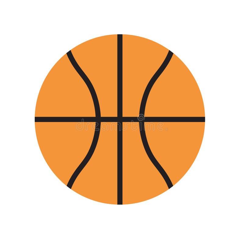 Orange basketball icon stock vector. Illustration of texture - 143811026
