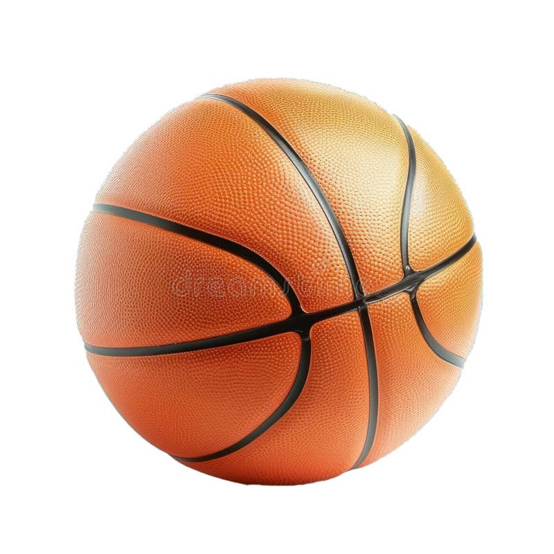 Orange Basketball on Transparent Background Stock Photo - Image of game ...