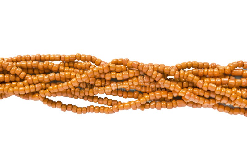 Orange bead stock photo. Image of simple, strings, isolated - 35382622