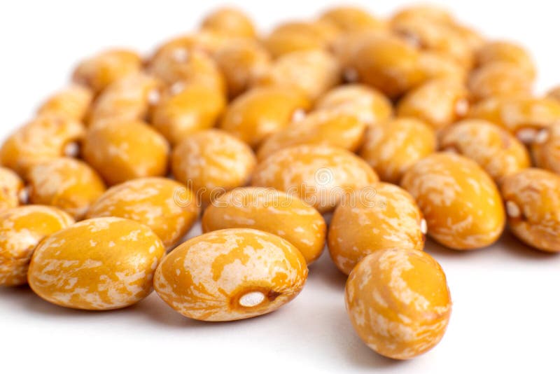 Orange Beans on a White Background, Isolate, Close-up Stock Photo ...