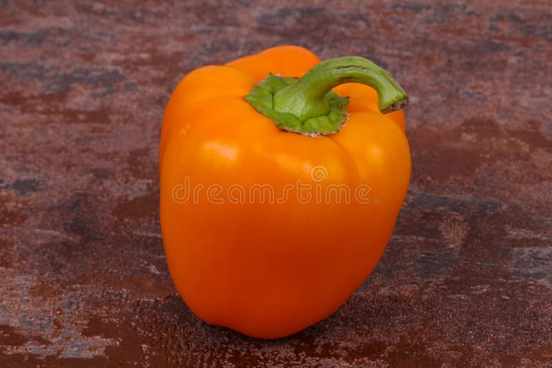 Orange bell pepper stock photo. Image of ingredient - 140609100