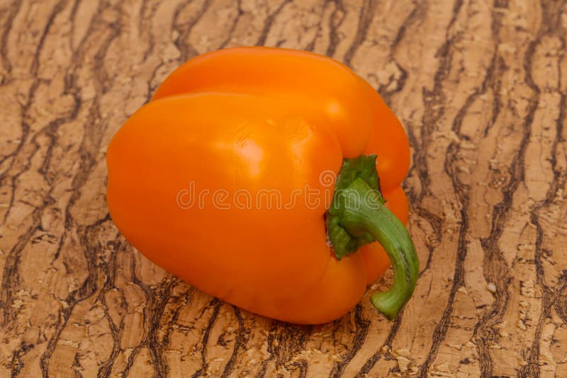 Orange bell pepper stock photo. Image of freshness, yellow - 183563100