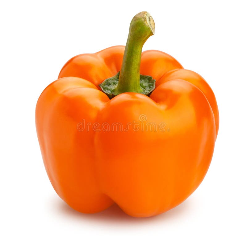 Orange bell pepper stock photo. Image of vivid, isolated - 280704830
