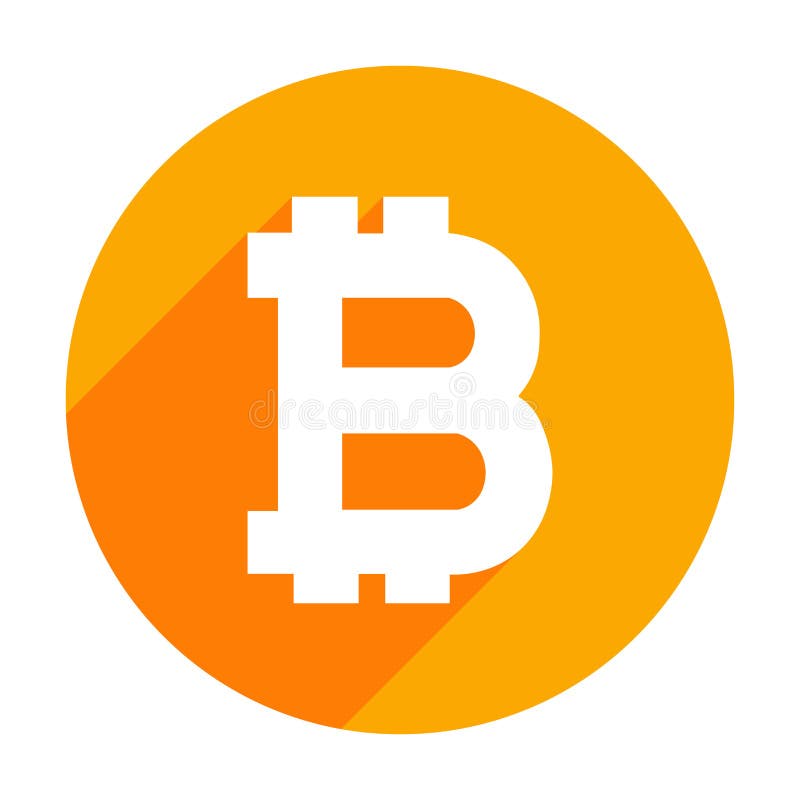 Orange Bitcoin Logo, Editable Vector Illustration Stock Vector ...