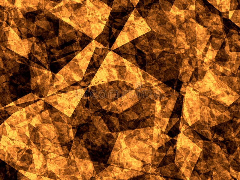 Orange And Black Fracted Fantasy Texture Picture. Image: 6533423
