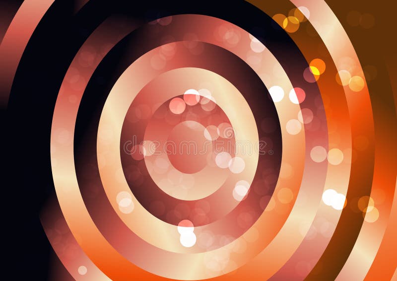 Orange and Black Gradient Concentric Circles Background Stock Vector - Illustration of hypnosis ...