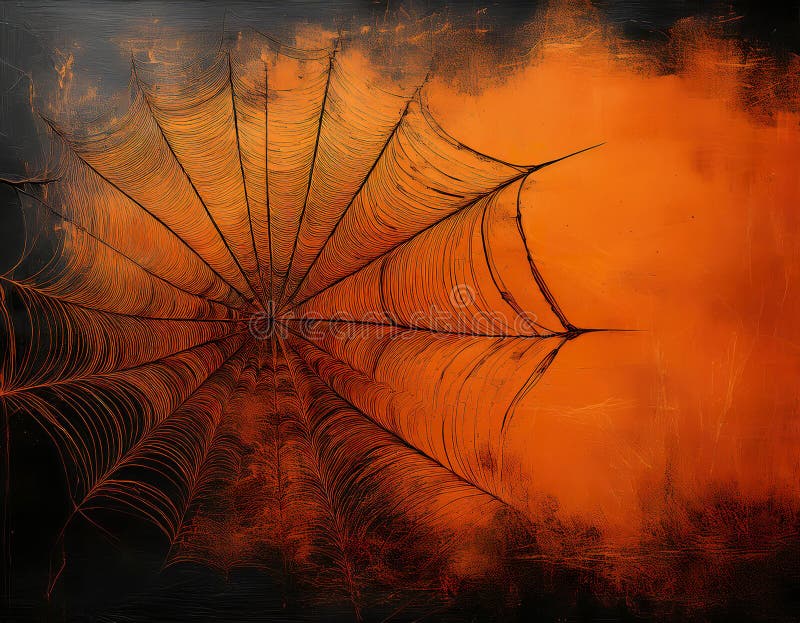 Orange and Black Grunge Halloween Texture Stock Illustration ...