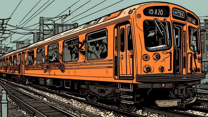 San Francisco Train stock illustration. Illustration of black - 275137440