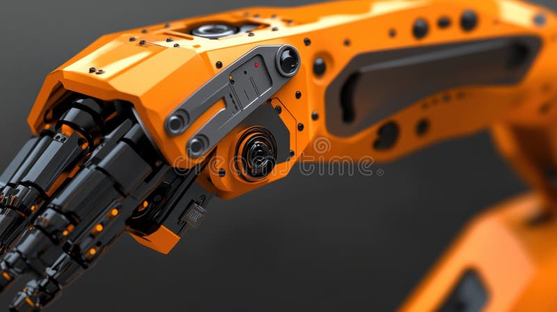 Robotic Arm Performing Precise Movements in Industrial Automation Stock ...