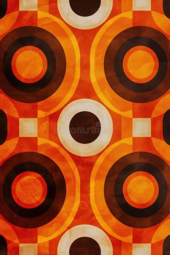 Orange and Black Rug Pattern Stock Image - Image of vibrant, fabric ...