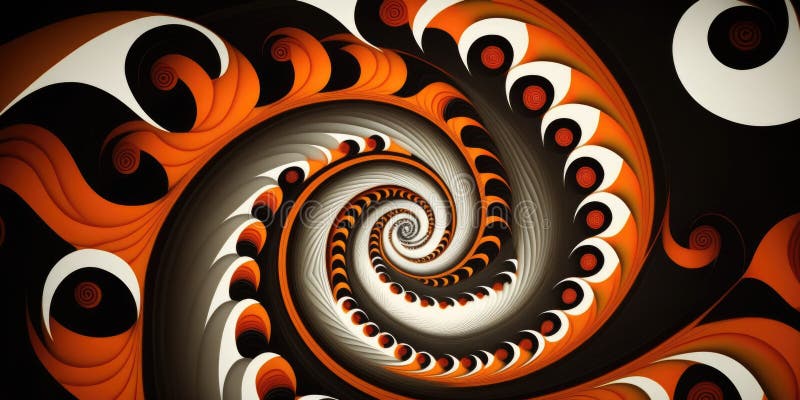 Abstract Recursive Spiral Texture Pattern Stock Illustrations – 79 ...