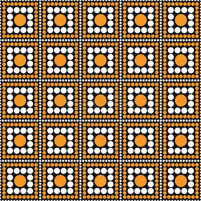 Orange and White Polka Dot Tile Pattern Repeat Background Stock ...