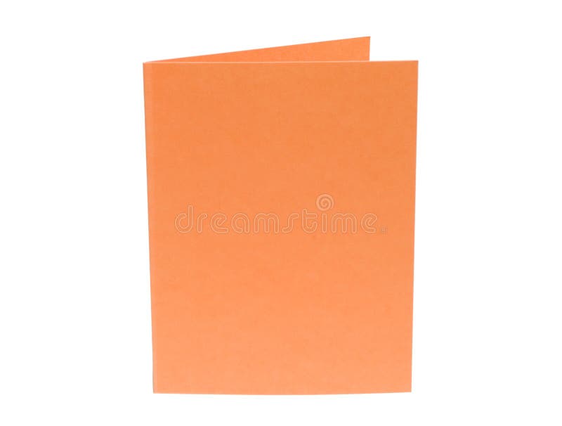 Orange Blank Card stock image. Image of white, paper, correspondence ...