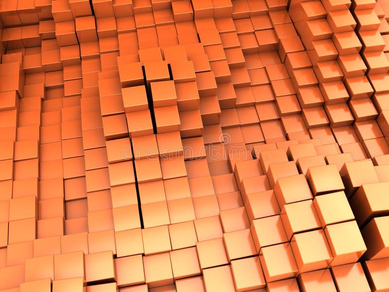 Orange blocks background stock illustration. Illustration of template ...
