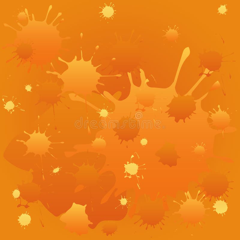 Orange blots stock vector. Illustration of smudge, pattern - 60098472